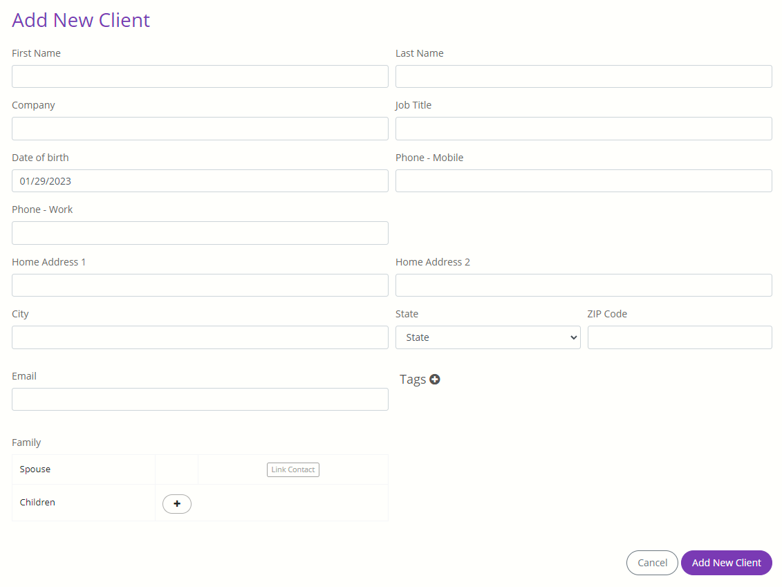 Adding Client Accounts – ProClient